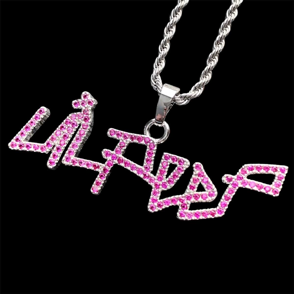Dark Pink 'Lil Peep' Necklace – Jewelry Designs by ACE